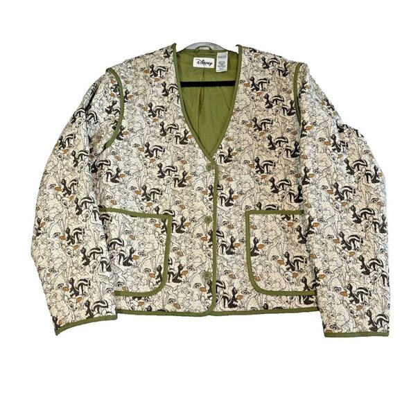 Disney | Jackets & Coats | Disney Bambi Quilted Cotton Jacket Thumper ...